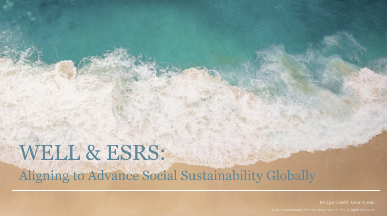 From Compliance to Leadership: How WELL Supports ESRS and Advances ...